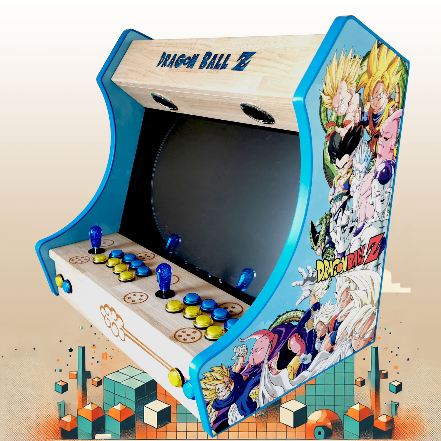 Bornes d’Arcade en Bois sur Mesure – I Wood Arcade, Artisanat et Rétro